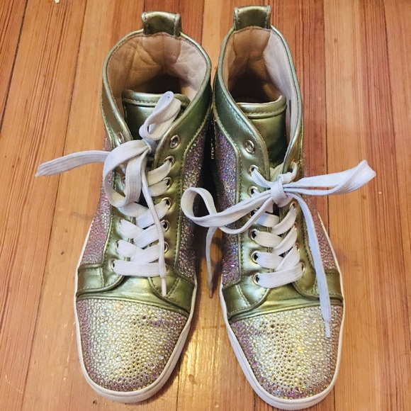 Christian Louboutin | Shoes | Louboutin Swarovski Strass Sneakers ...